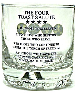 9oz ELEMNETS 4 TOAST SALUTE ROCKS GLASS – Chemical Corps Regimental ...