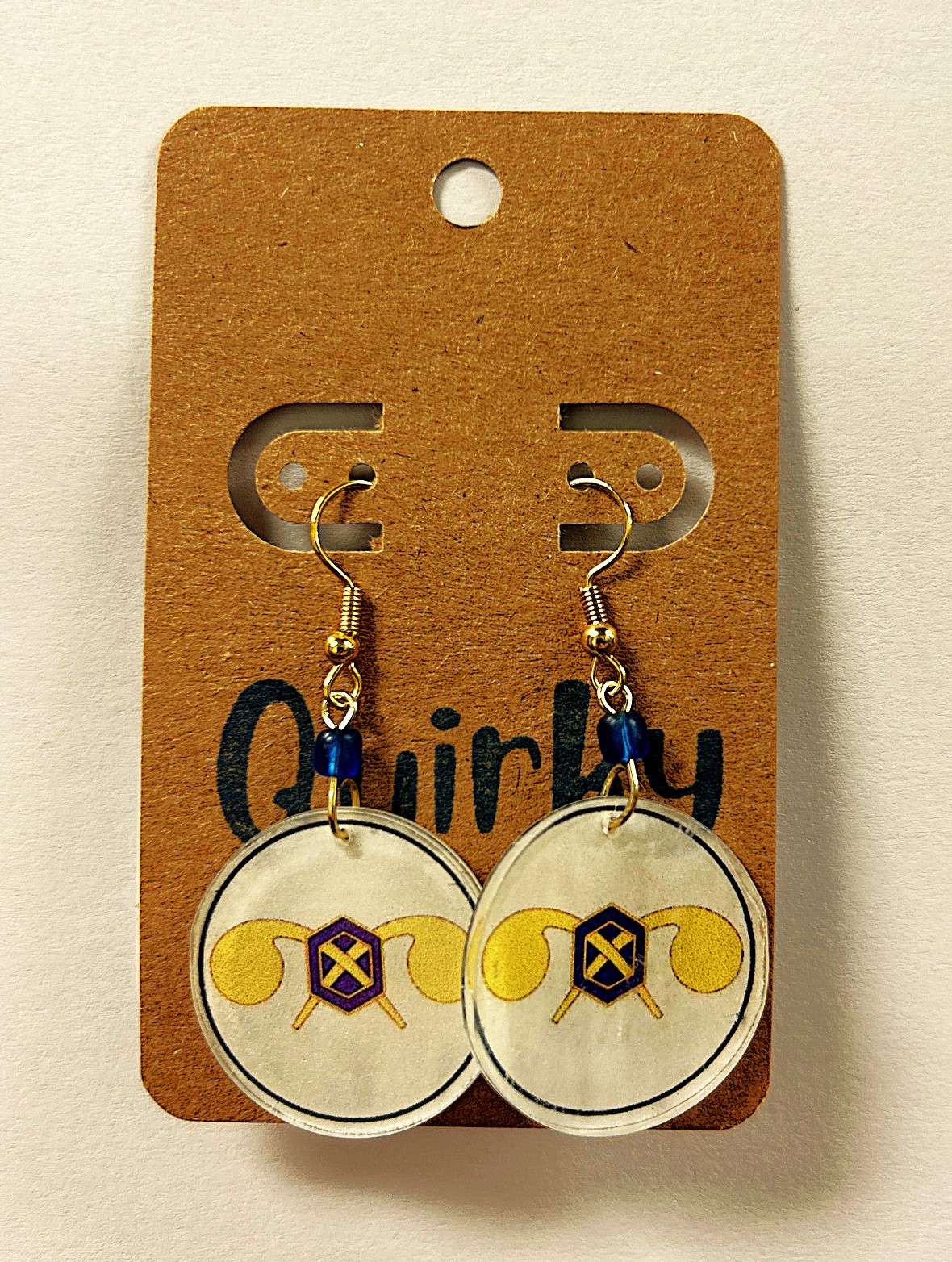 Color Cross Retort Earrings – Chemical Corps Regimental Association